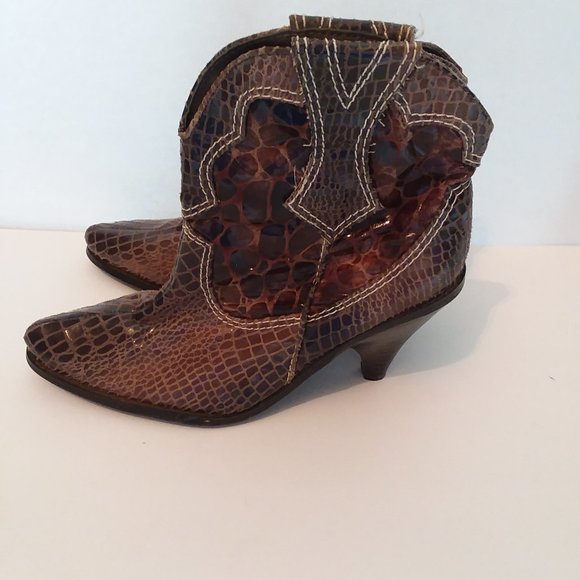 Shoes | Brown Snake Boots | Poshmark